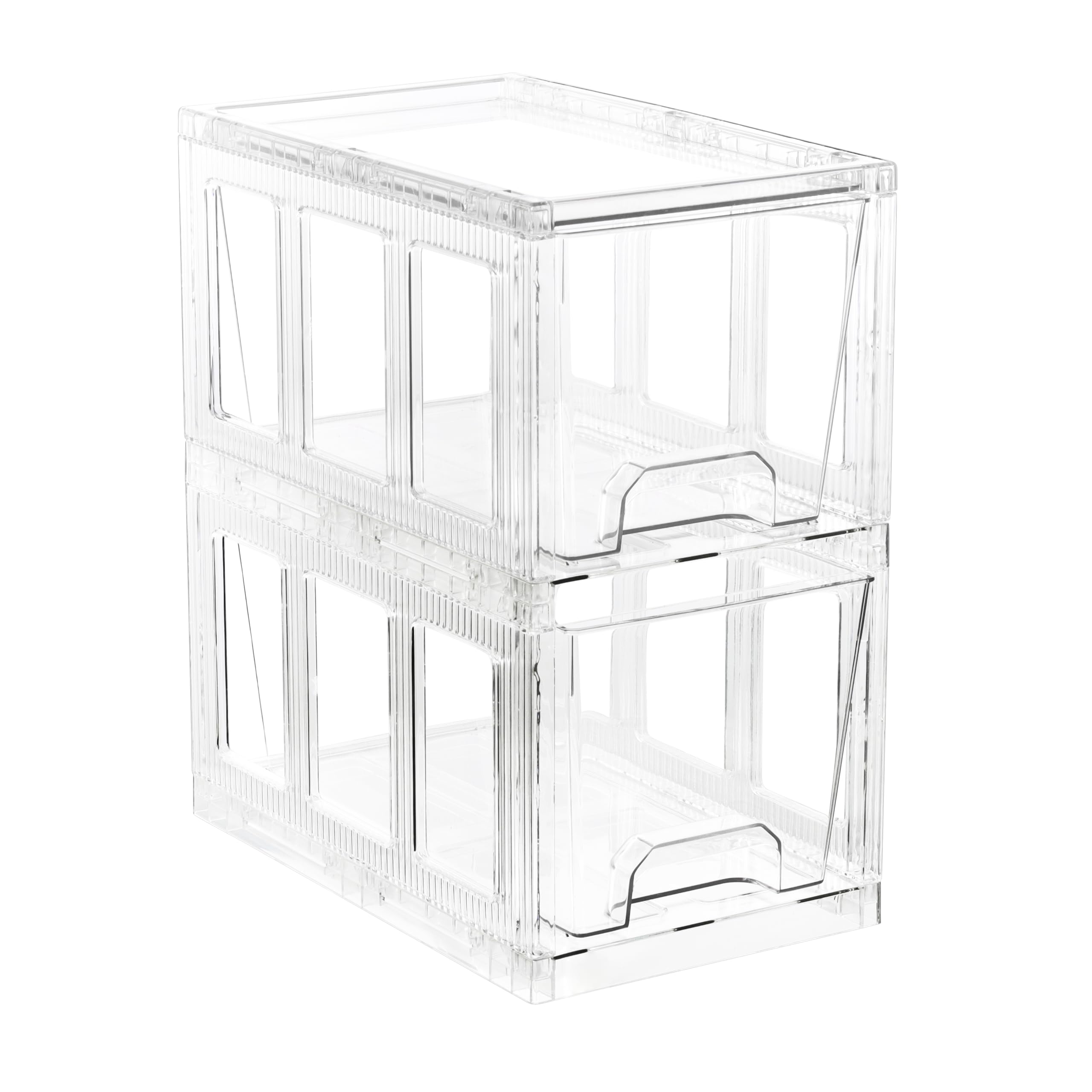 Amazon.com: 2Pack Large Stackable Storage Organizer Drawers,Clear ...