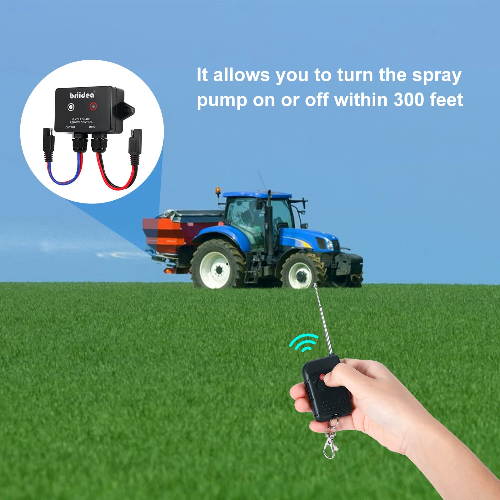 Snapklik.com : Briidea 12 Volt Wireless Remote Control Switch For ...