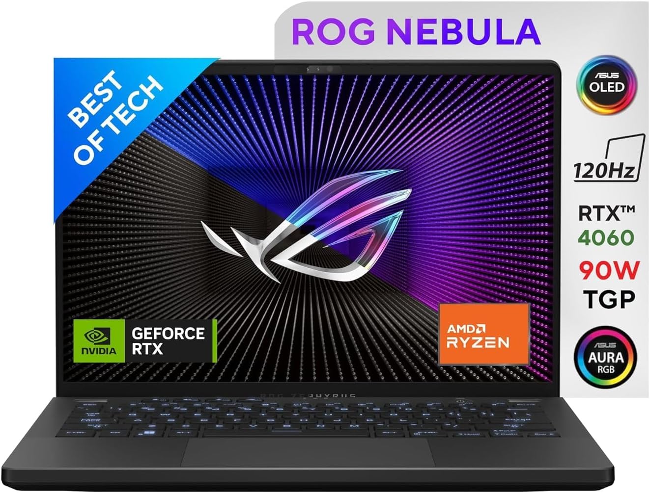 ASUS ROG Zephyrus G14, AMD Ryzen 9 8945HS Gaming Laptop(NVIDIA RTX 4060 ...