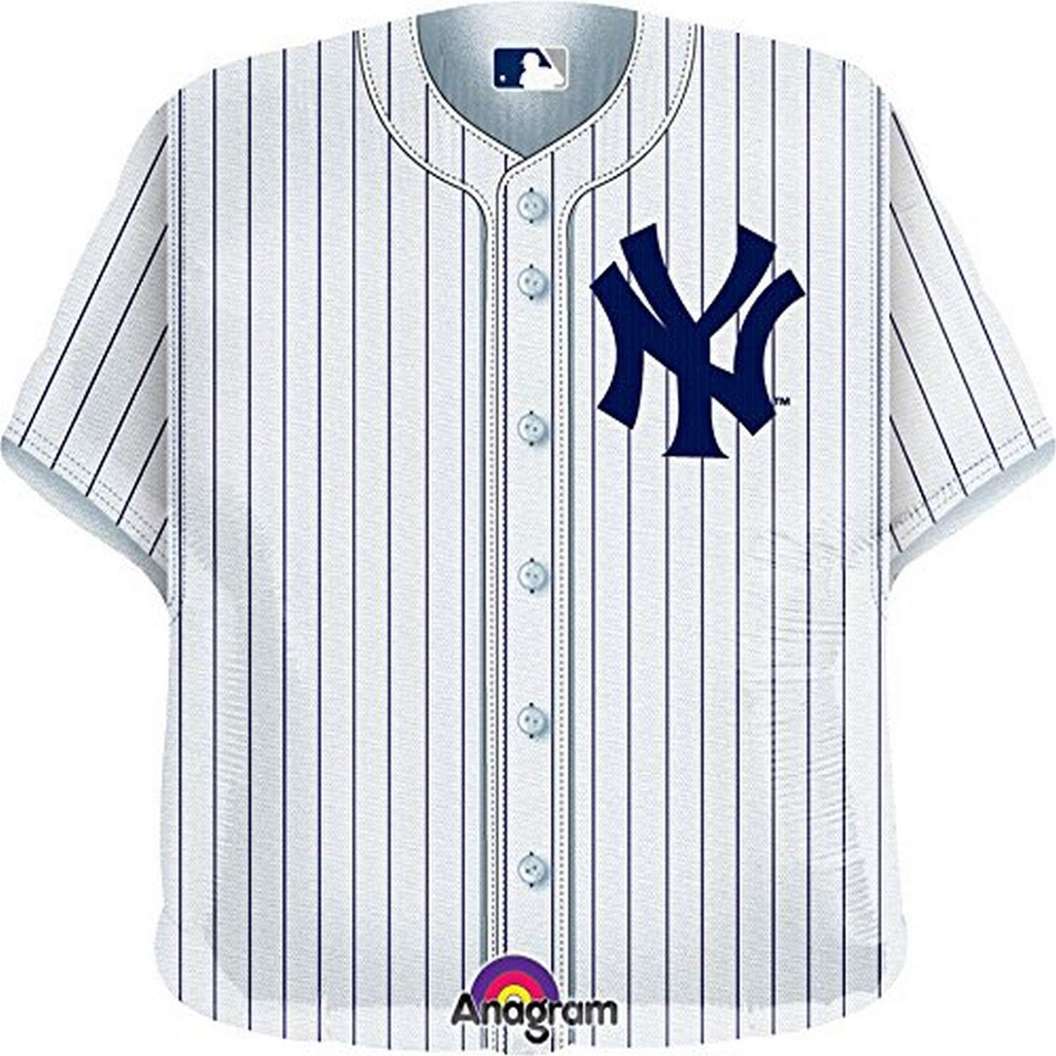 Amazon.com: New York Yankees Jersey Flat Party Balloons, 24 ...