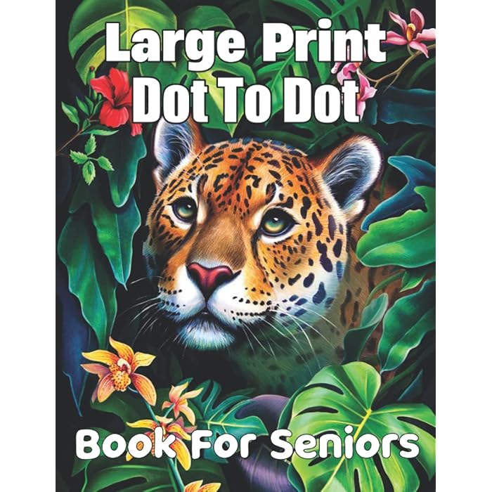 Buy Large Print Dot To Dot Book For Seniors Spring Season Flower 