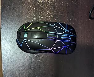 Rii Wireless Mouse RM200, RGB Rechargeable Mouse,Computer Mouse with 3 ...