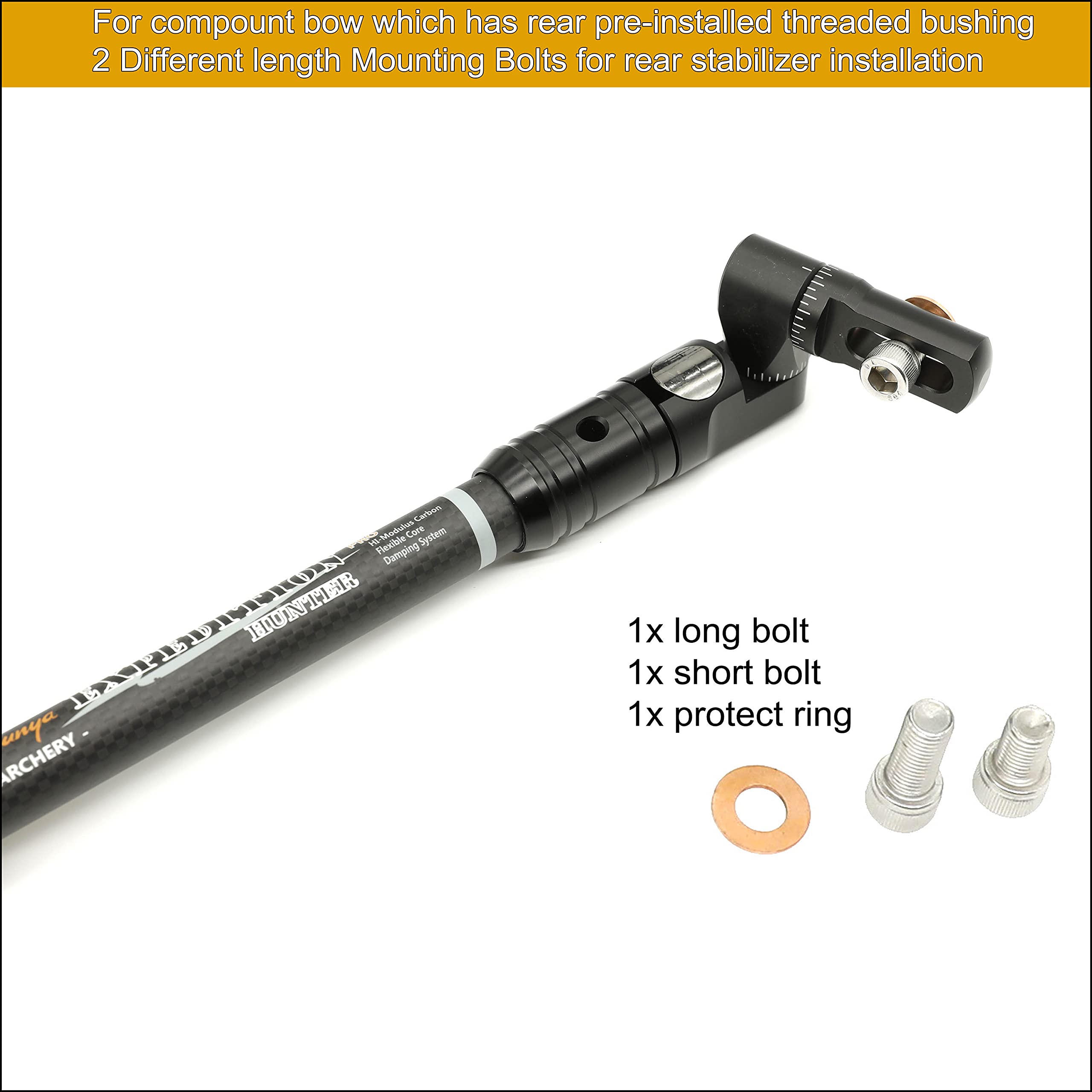 Snapklik.com : SUNYA Archery 3in1 Compound Bow Stabilizer Kit