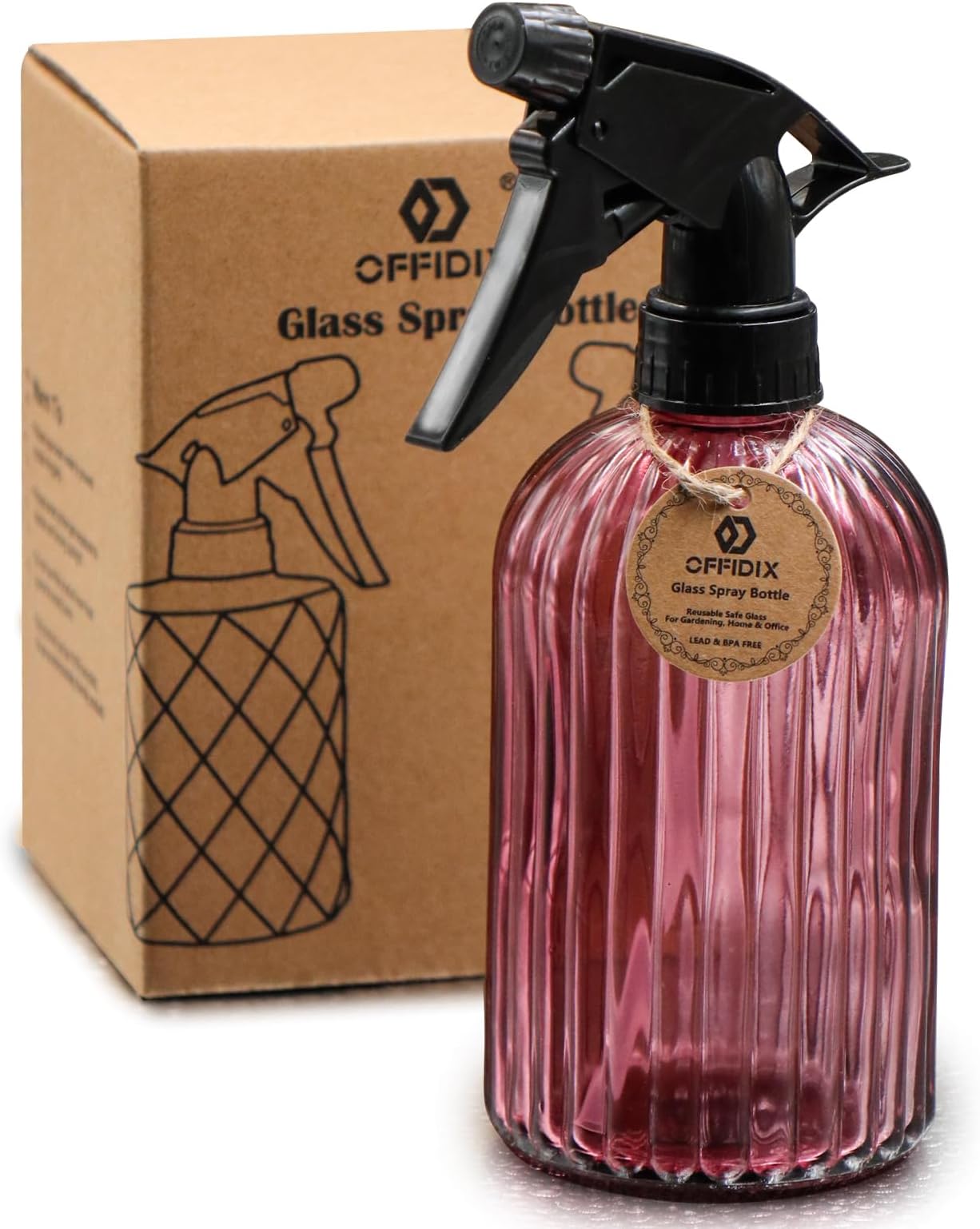 Amazon.com : OFFIDIX Glass Spray Bottle, Pressure Watering Can, Indoor ...