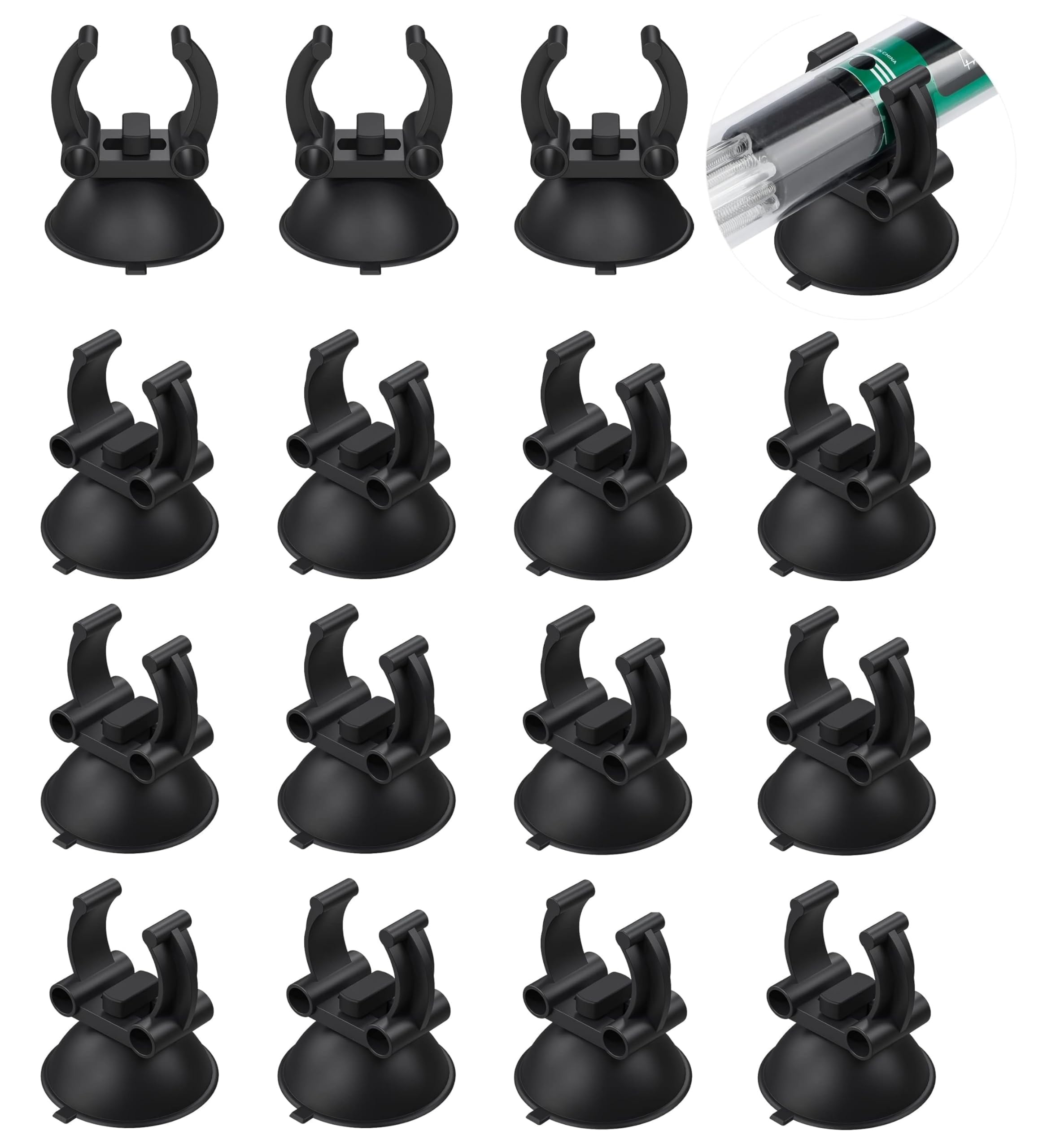 Kasoud Aquarium Suction Cup Clips, 12PCS Fish Tank Suction Cup Clips ...