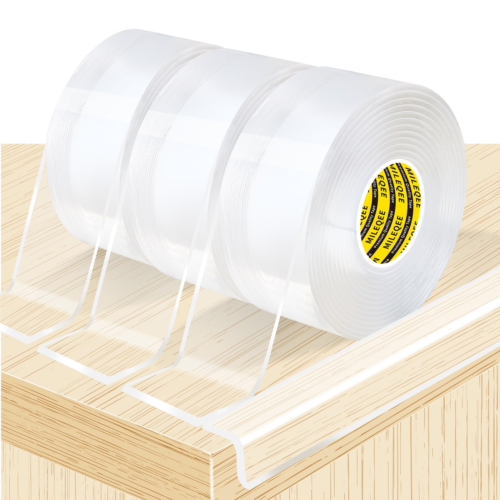 Amazon.com: 3Pack Clear Edge Protector Strip,1.57in x 9.84FT(29.52FT ...