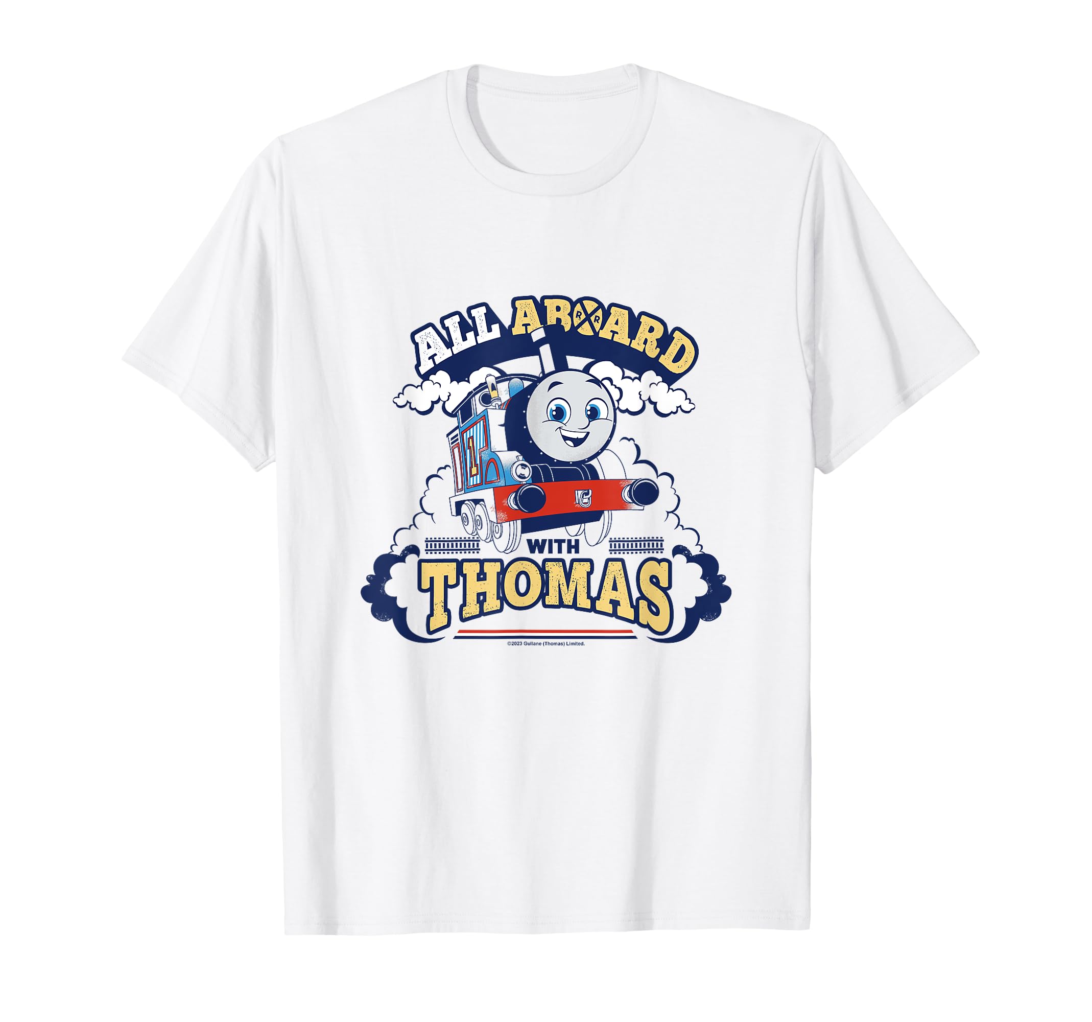 Amazon.com: Thomas & Friends - All on Board with Thomas T-Shirt ...
