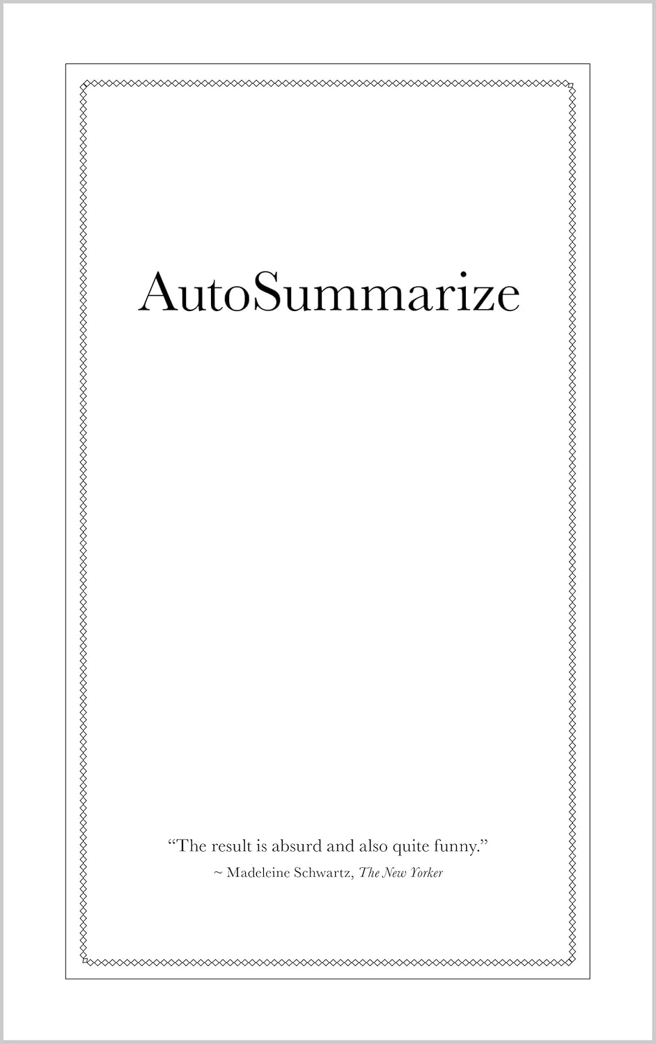 Amazon.com: AutoSummarize eBook : Huff, Jason: Kindle Store