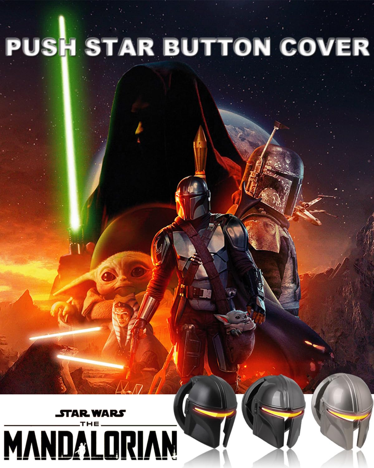 Snapklik.com : EPOCHHIKE Mando The Mandalorian Star Wars Push To Start ...