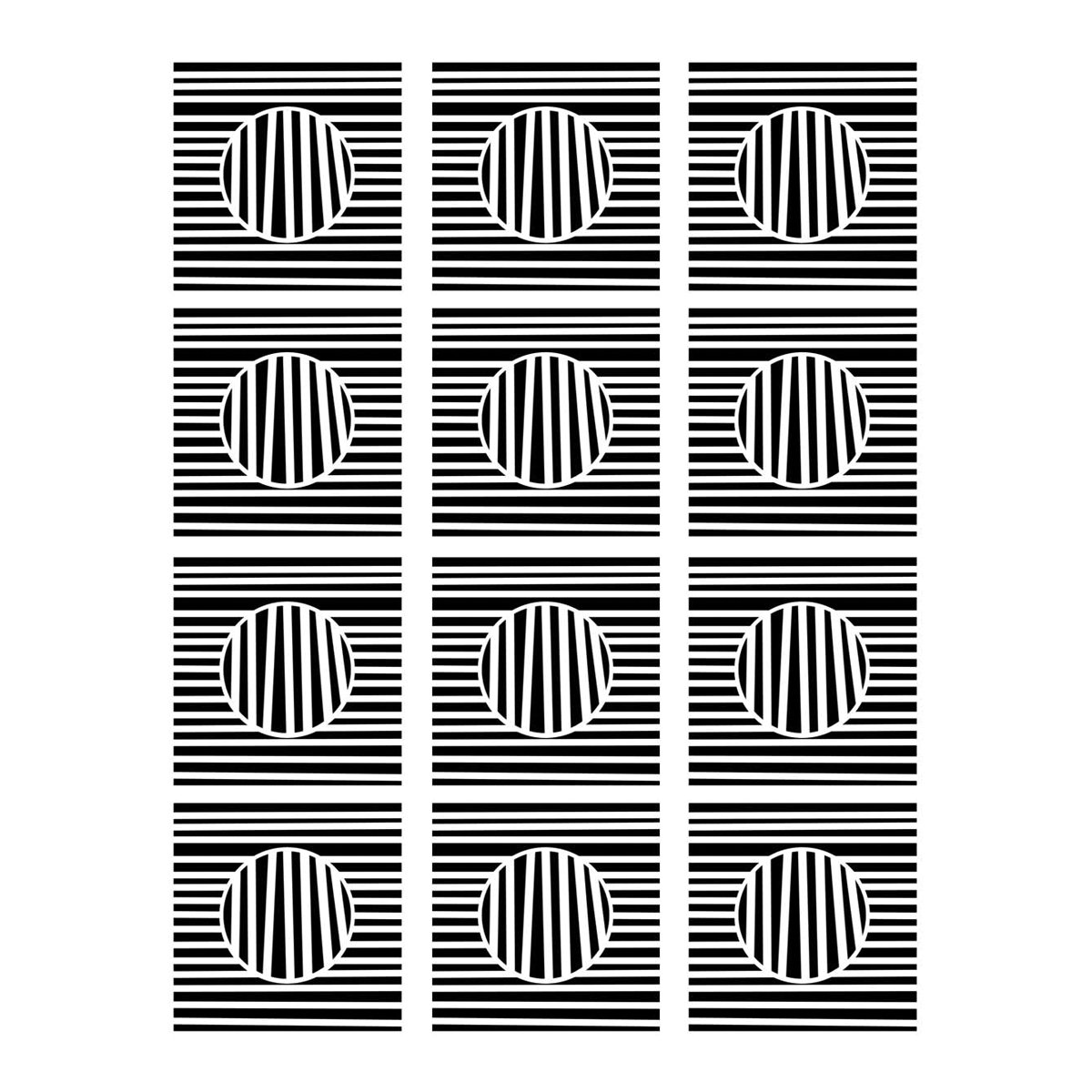 Joggles Optical Illusion Stencil, 9-inch by 12-inch : Amazon.in: Home ...