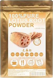 Amazon.com: Plant Gift 100% Pure Lotus Root Powder 莲藕粉 Lotus Root Flour ...