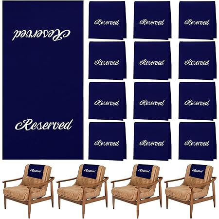 Amazon.com: Tatuo 12 Pieces Reserved Signs for Pews Reserved Pew Cloths ...