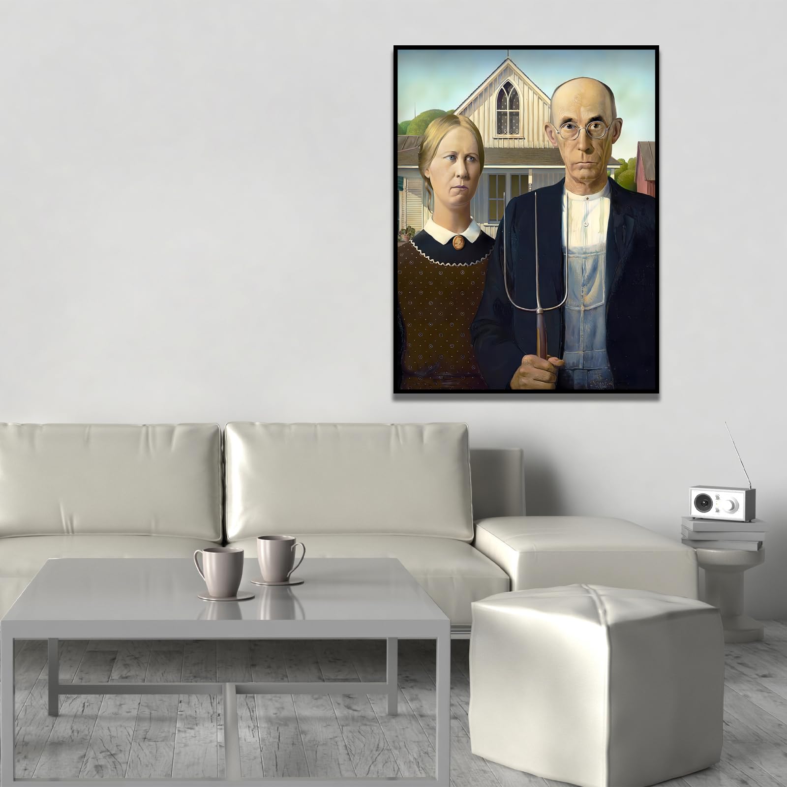 American Gothic Modern Decor Amazon.com: Grant Wood Print Painting