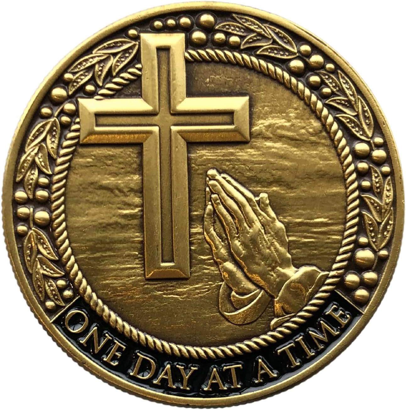 Amazon.com: One Day at A Time Serenity Prayer Challenge Coin ...