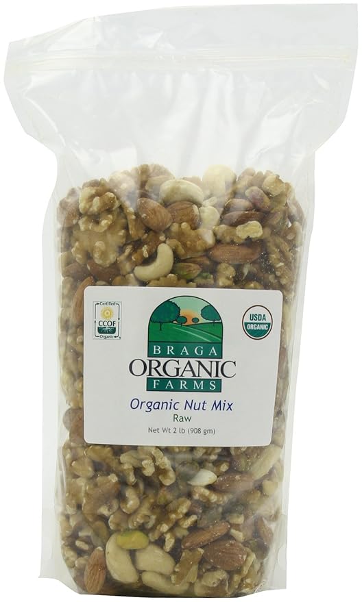 Amazon.com : Braga Organic Farms Organic Nut Mix 2 lb. bag : Snack ...
