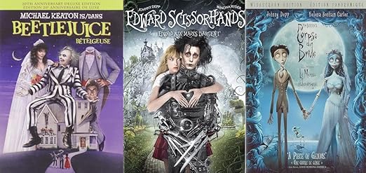 Amazon.com: 3 Movies Pack : Beetlejuice / Edward Scissorhands 25th ...