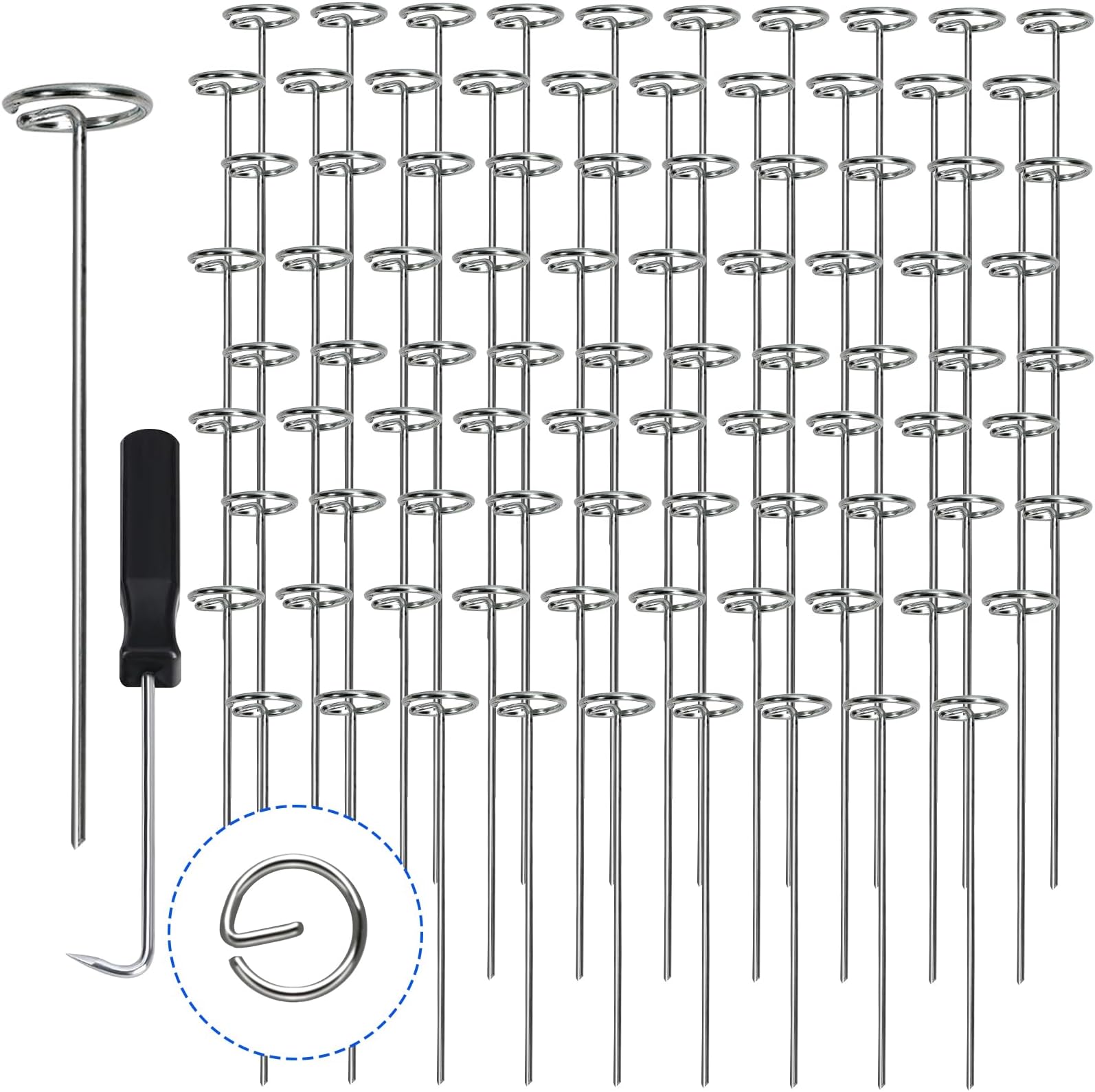 Amazon.com : Falcon Hex Pins HR-8 Landscape Anchors 100 Count | Hex ...