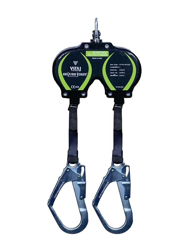SECURE FIRST Retractable Blocks, TWIN Retractable Fall Arrester Block ...