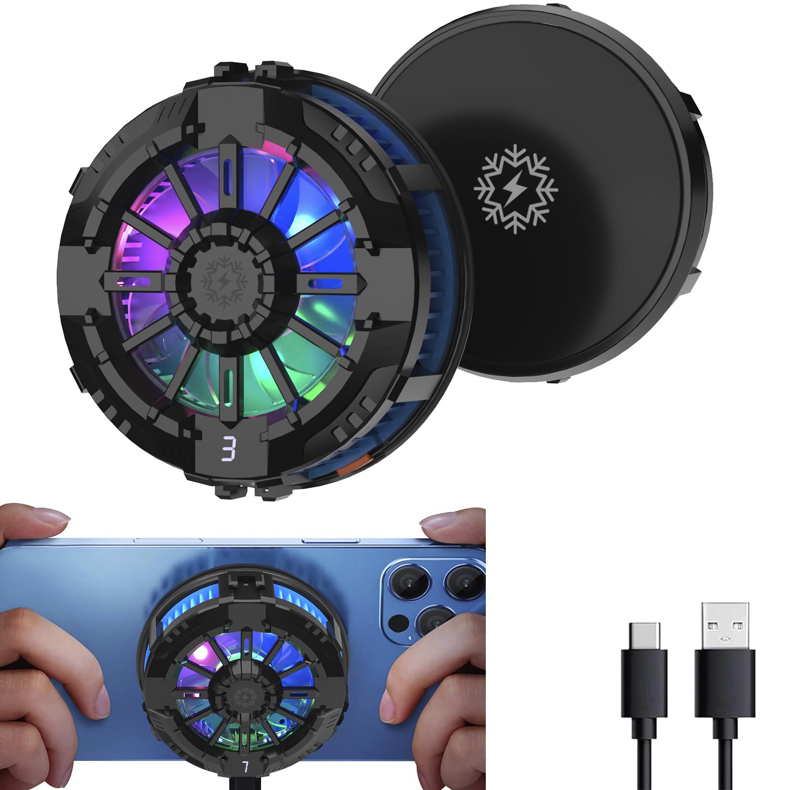 MOBILIFE Mobile Cooler, Mobile Cooler for Gaming with 3 Level Modes ...
