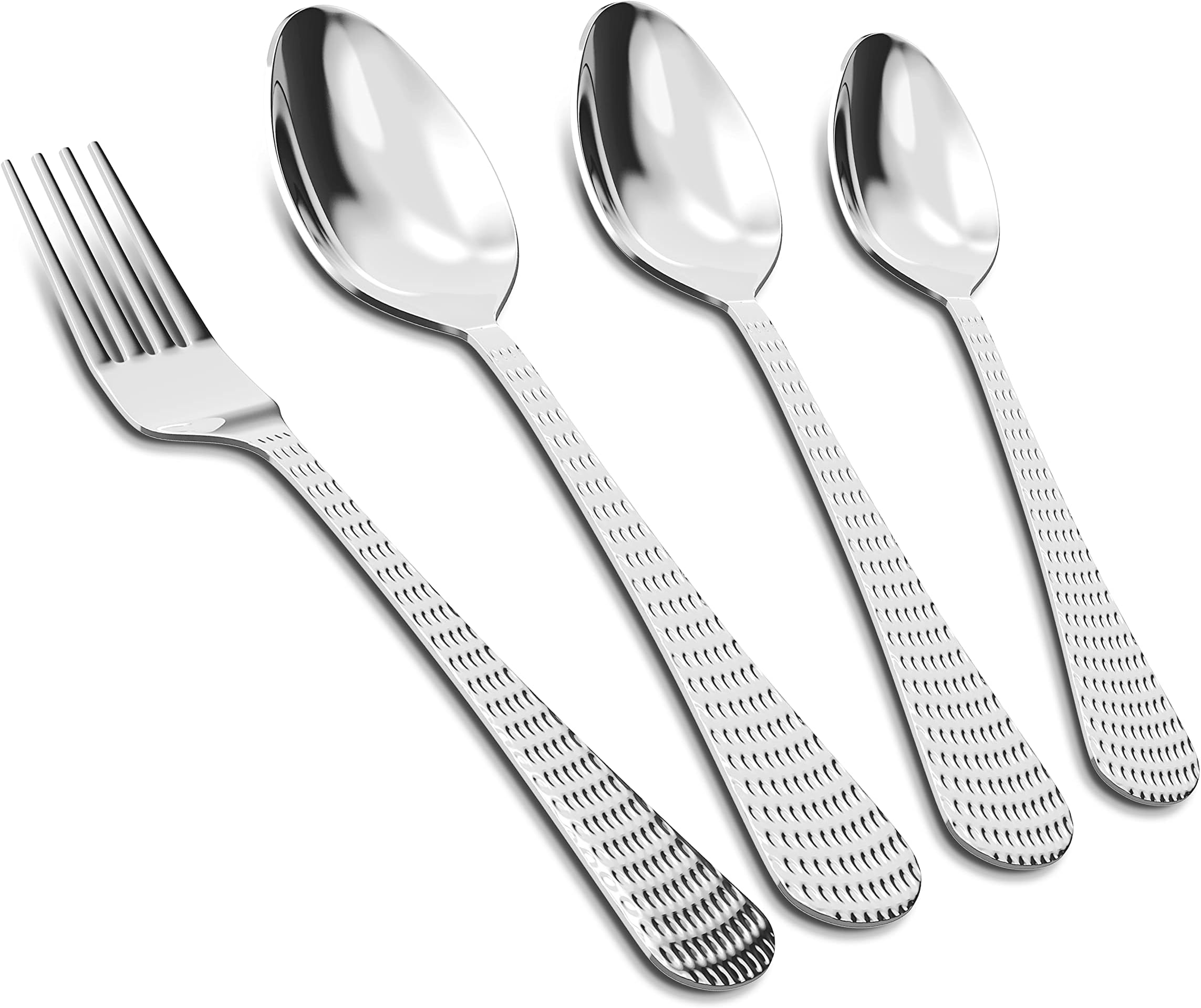 Shri & Sam Gourmet Stainless Steel Cutlery Set, 24-Pieces, Silver ...