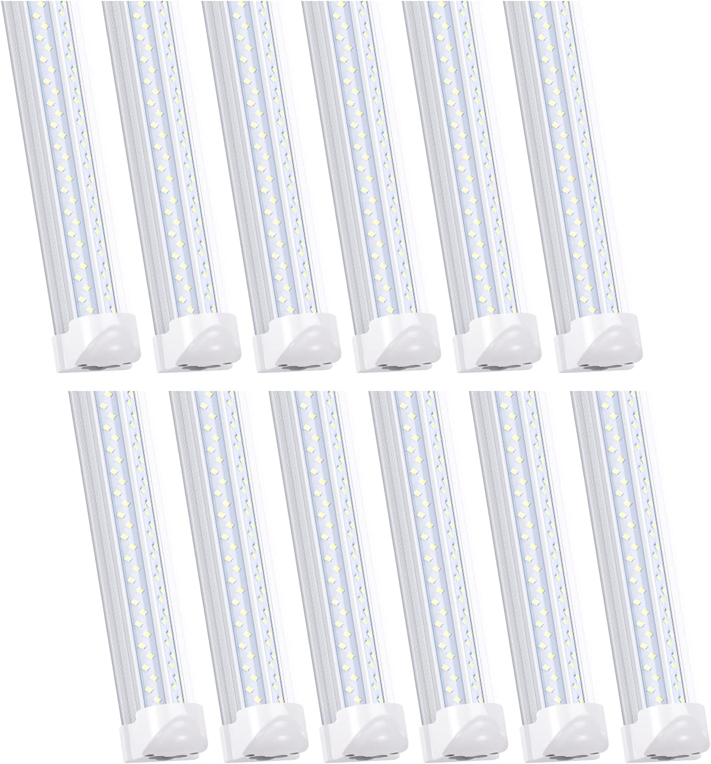 Phiwicsh 8FT LED Shop Light, U Shape 125W Integrated LED Tube Light ...