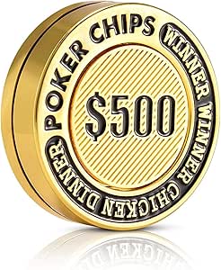 Amazon.com: LION CITY Fidget Spinner, Fully Metallic Poker Chips Desk ...