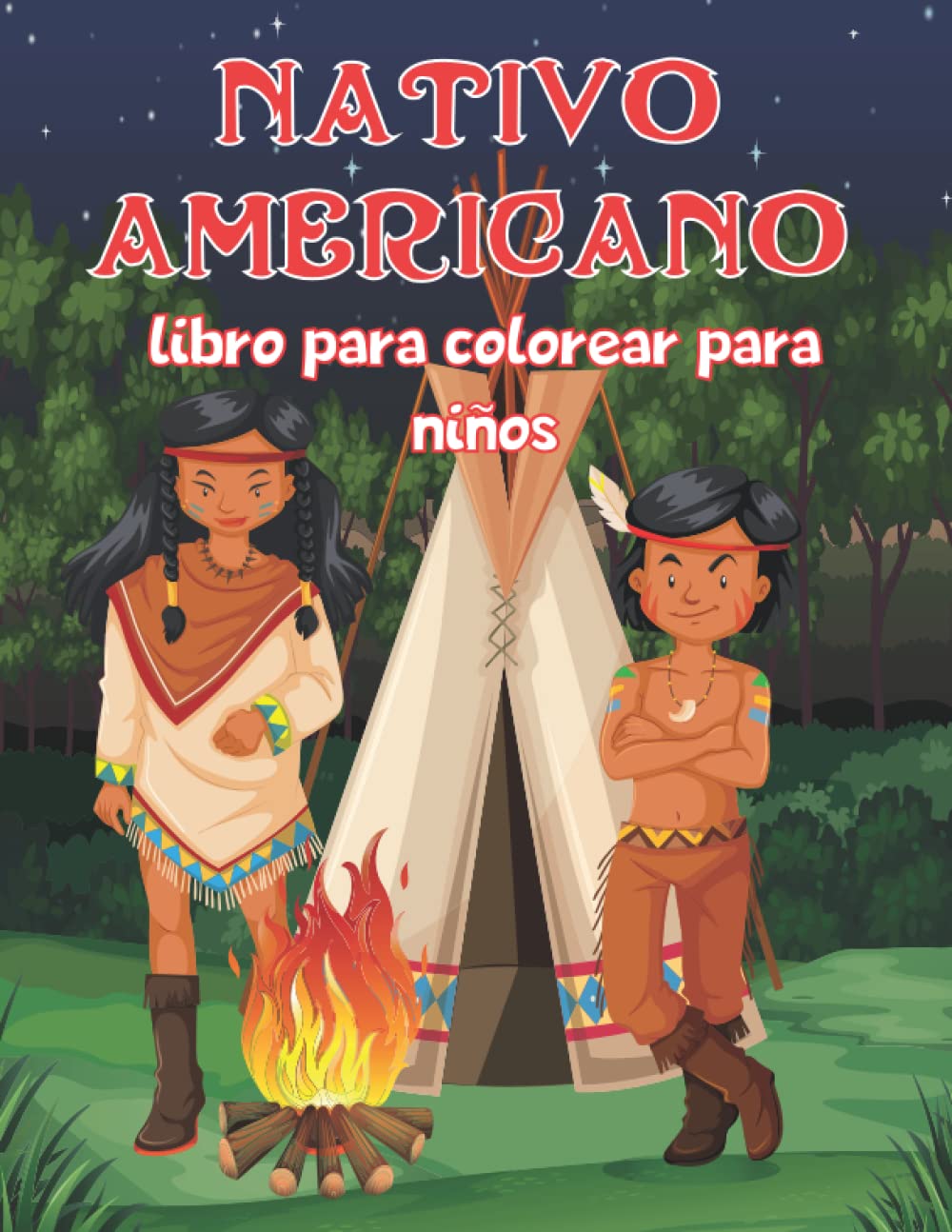 Libro De Colorear Nativo Americano Para Ninas Libro Para Colorear ...