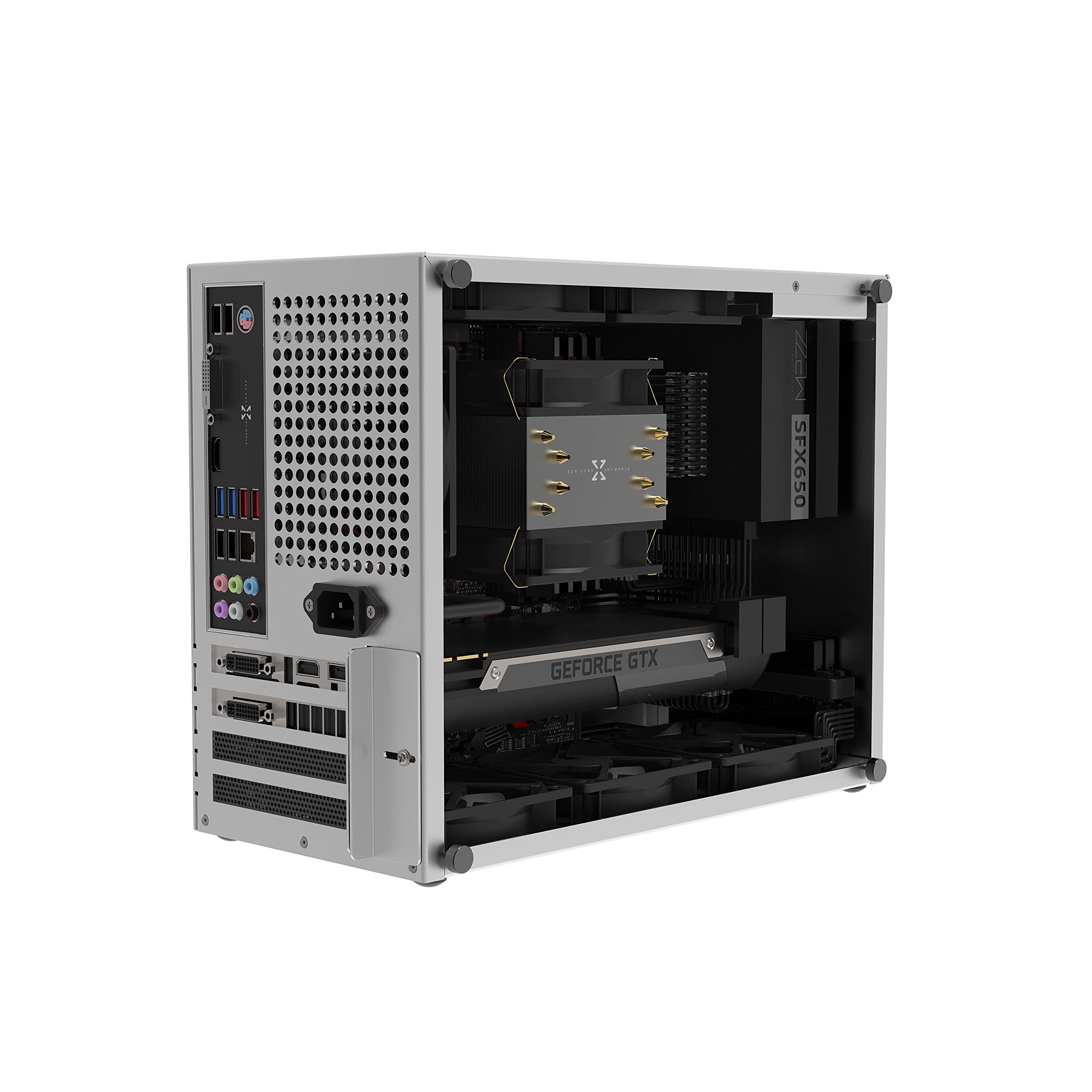 MATX PC Case in Mini-Size, Portable Gaming Computer Case, Aluminum ...