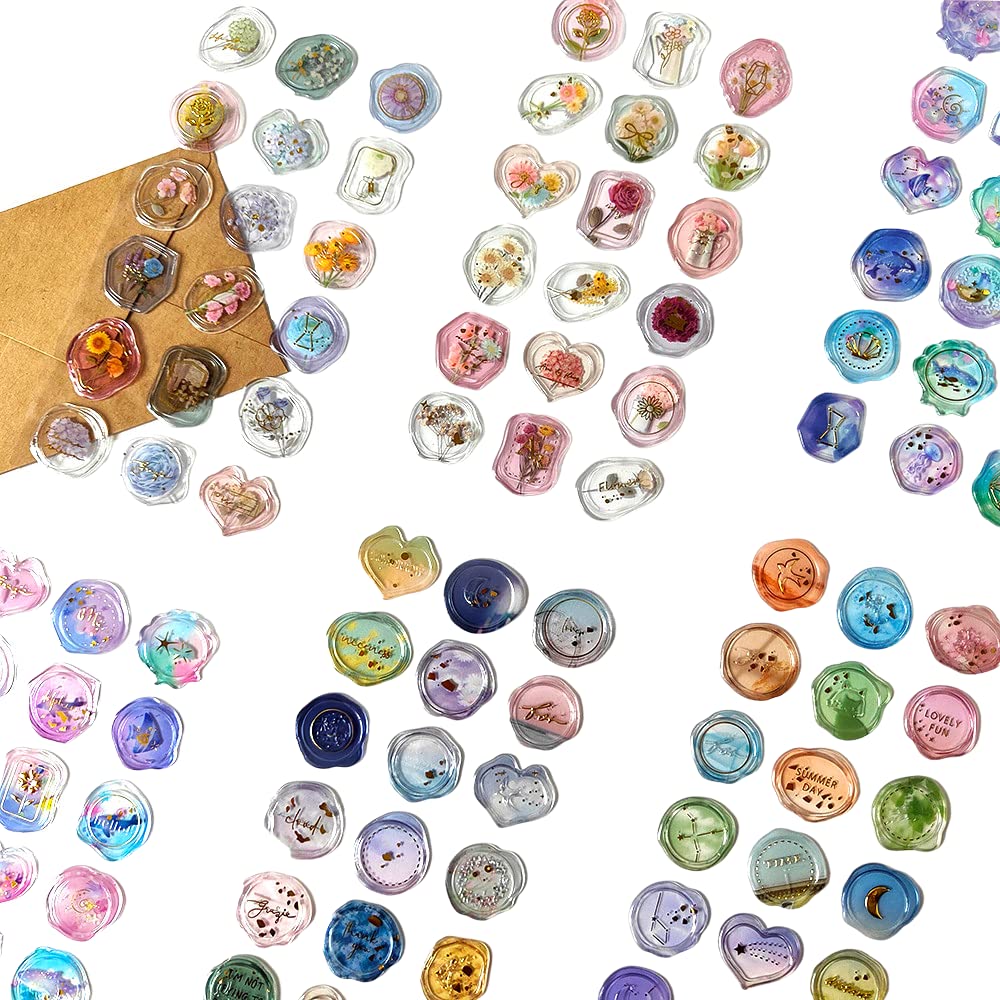 Amazon.com: Wax Seal Stickers Cute Envelope Seal Stickers for Wedding ...