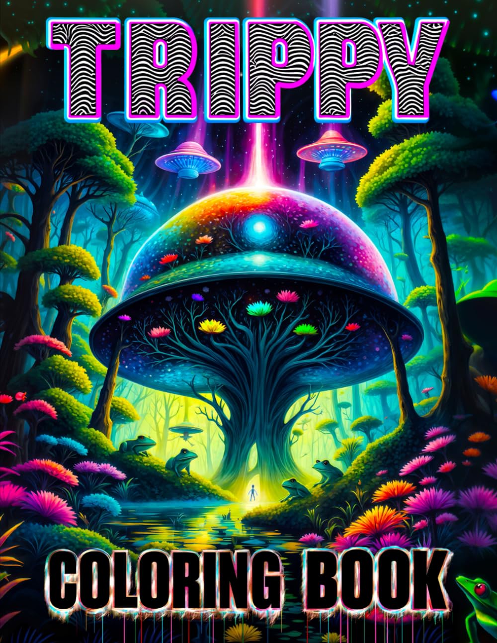 Amazon.com: Trippy Coloring Book: 50 Mind-Expanding Coloring Pages for ...