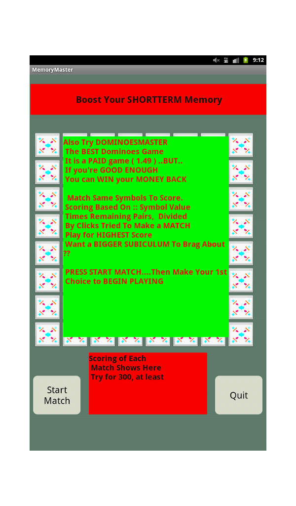 MemoryMaster - App on Amazon Appstore