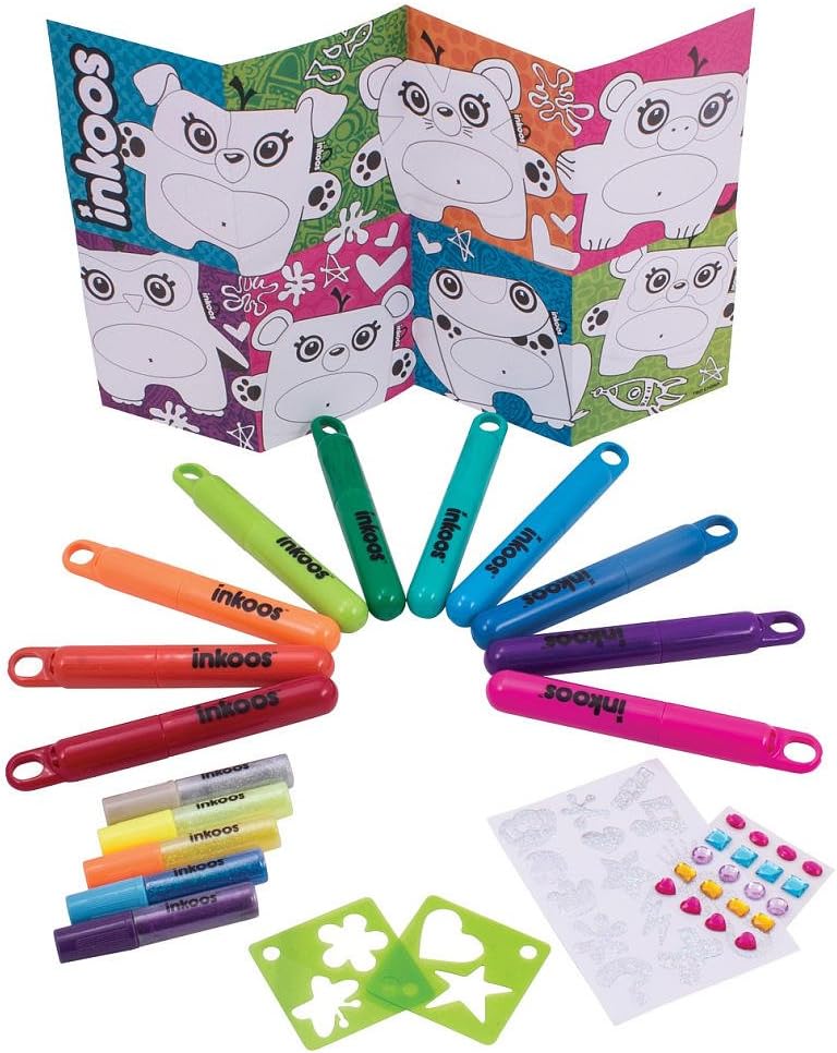 Amazon.com: The Bridge Direct Inkoos Deluxe Marker and Accessories Set ...