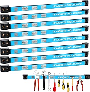 Amazon.com: Phamzele 8PCS Magnetic Tool Holder Strip, 18 Inches, Heavy Duty Metal Tool Organizer ...