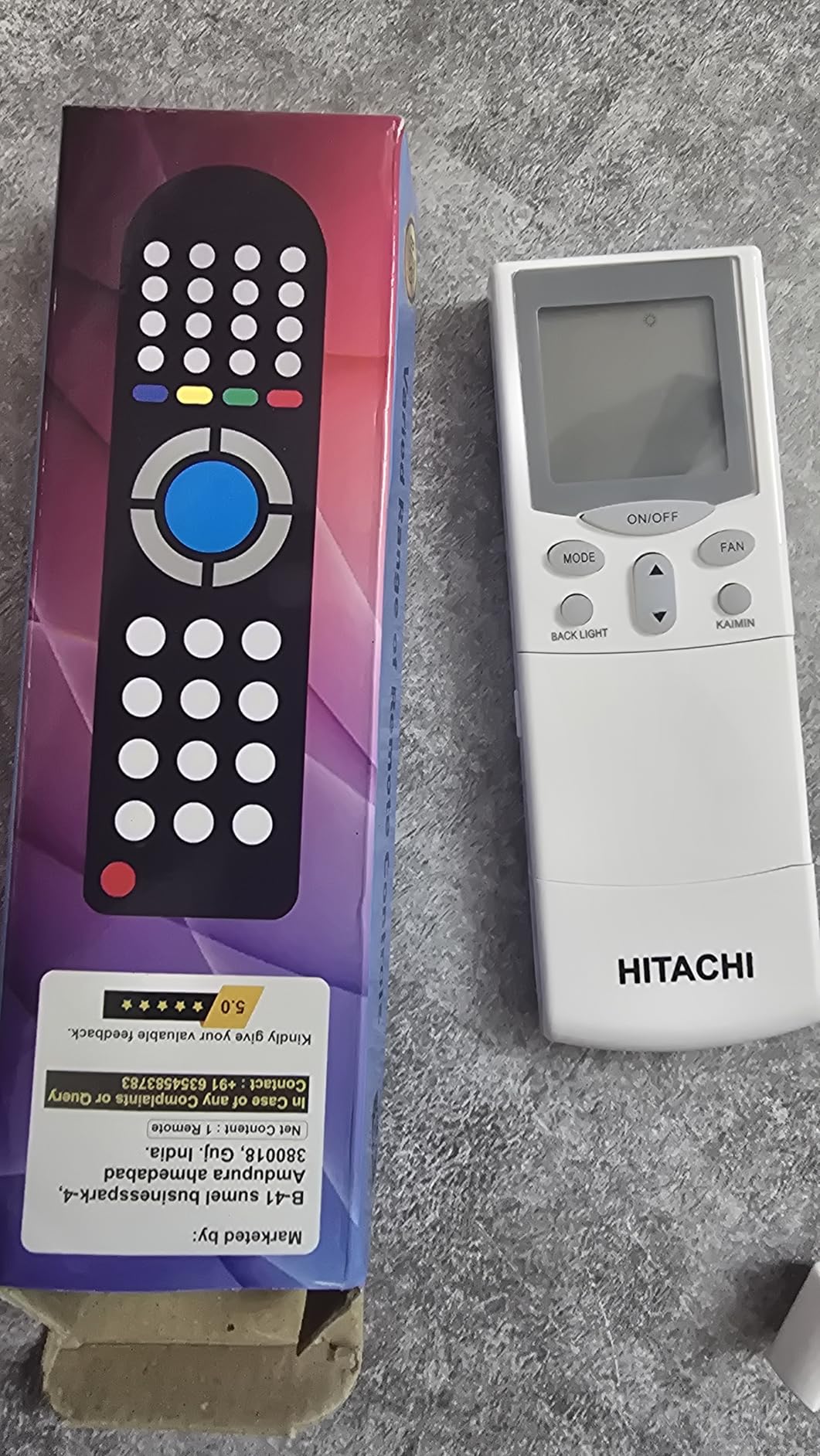 Buy Ac Remote Compatible with Hitachi Split AC Remote with Backlight ...