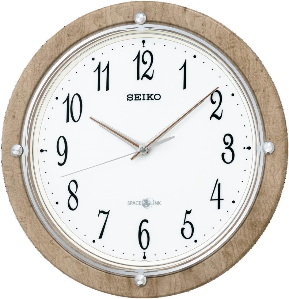 Amazon.co.jp: セイコークロック(Seiko Clock) 掛け時計 衛星 電波 アナログ SPACE LINK スペースリンク ...
