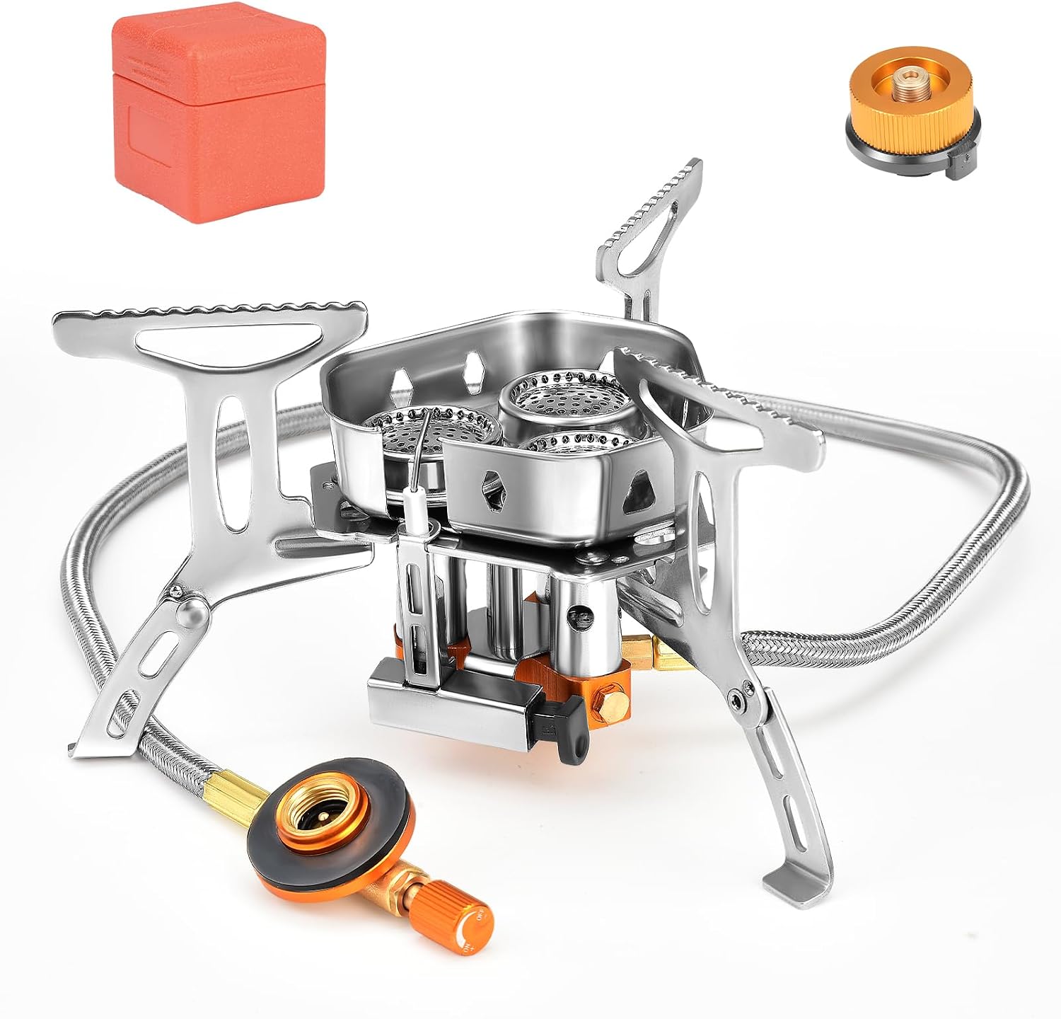Jalann Camping Gas Stove Portable, Foldable Camping Gas Burner, 6800W ...