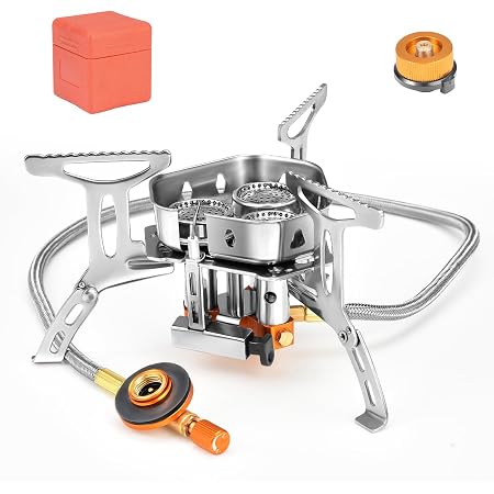 Camping Gas Stove, Portable Camping Stove Outdoor, 6800W Windproof ...