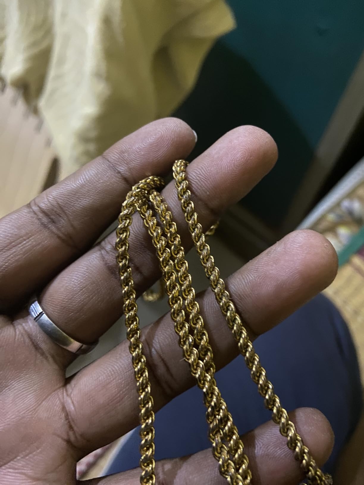 Buy ELEGANTDREAM Womens 30 Inch Long One Gram Gold Plated Mangalya ...