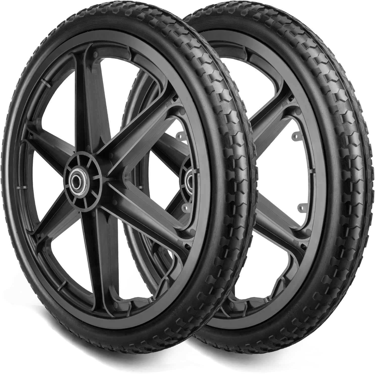 Amazon.com: Lapp Wagons Plastic Spoke Wheels for Garden Carts - Set of ...