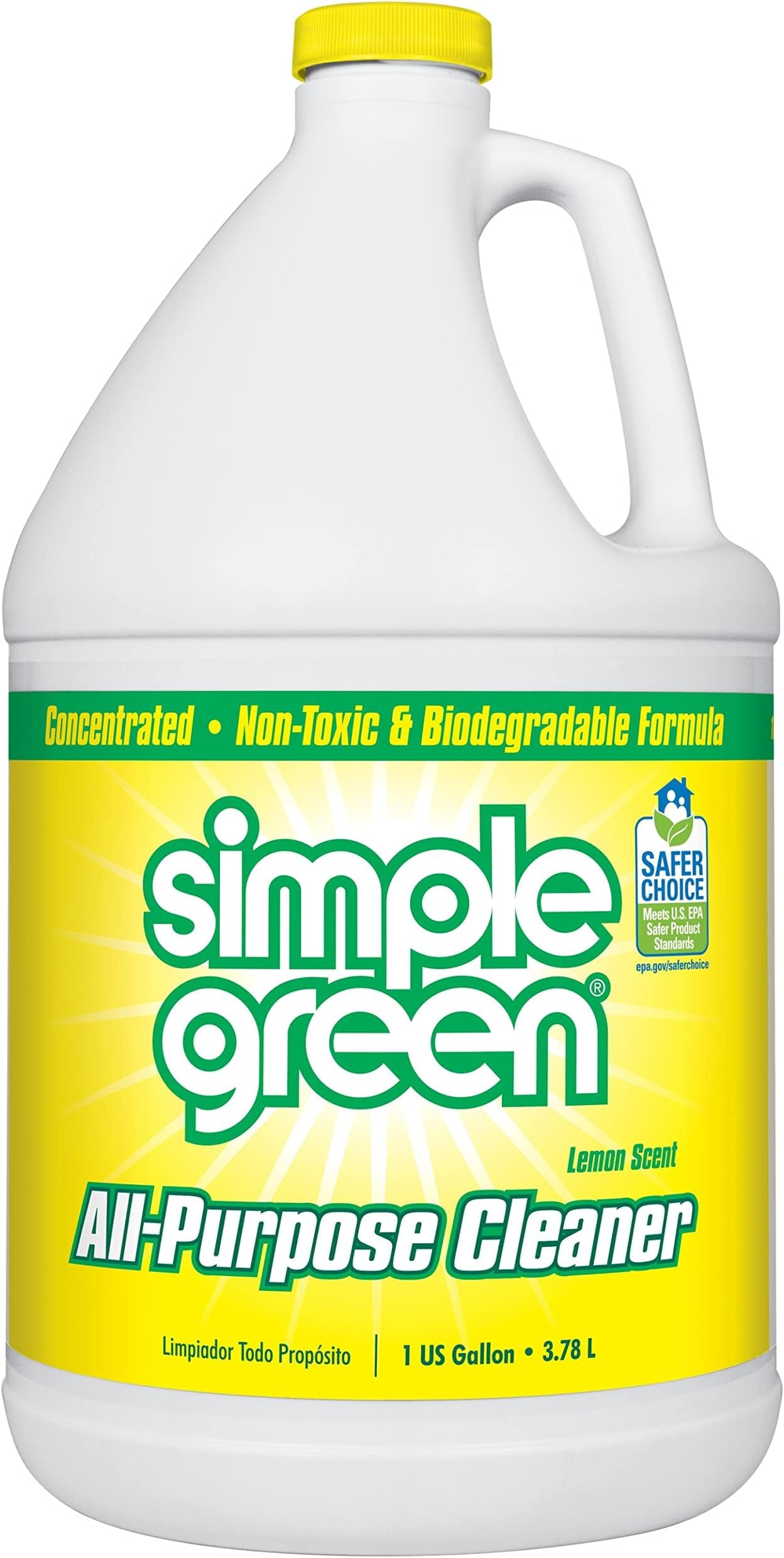 Amazon.com: Simple Green 14010 Lemon Scent All-Purpose Cleaner, 1 ...