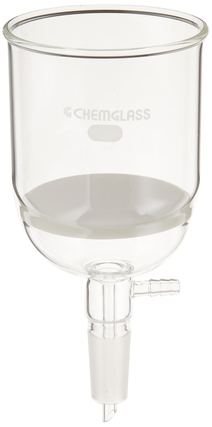 Chemglass CG-1406-32 Glass Buchner Filtering Funnel with Fine Frit ...