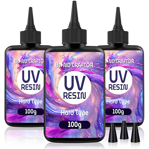 Amazon.com: Bond Craftor UV Resin 300g, Fast Curing Clear Epoxy Resin ...