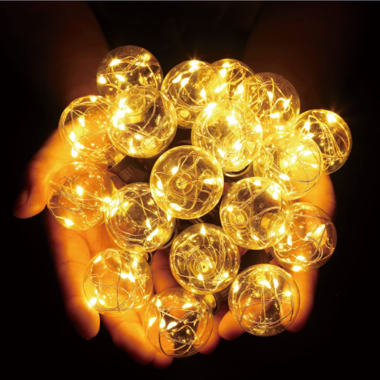 Talltreepho G40 LED Outdoor String Lights, 38.5Ft 30 Bulbs（+3 Spare ...