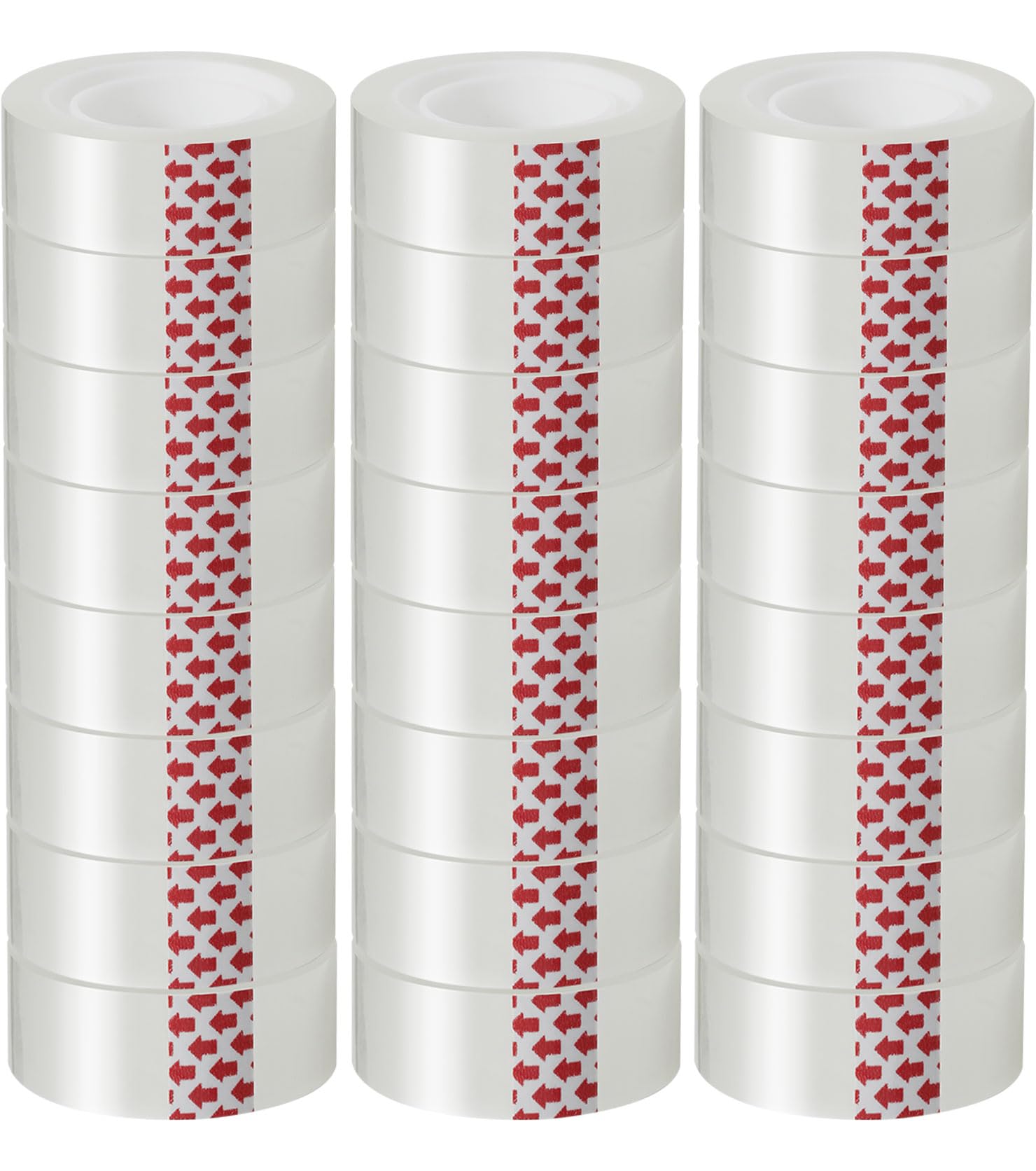 Amazon.com: GIBIBU 24 Rolls Transparent Tape Refills, Clear Tape ...