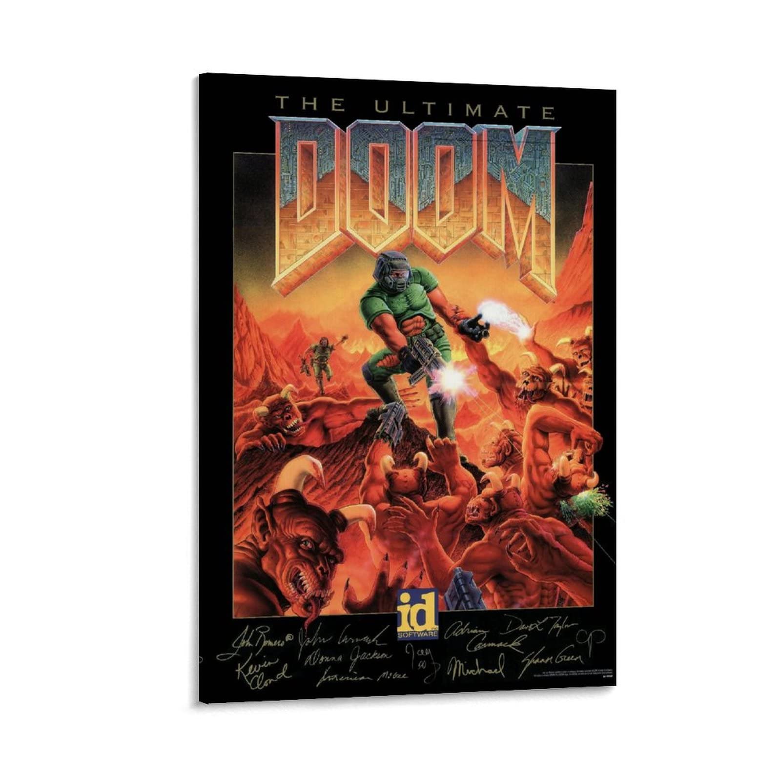 Amazon.com: SUPENG Retro Art Poster Doom Original Game Poster ...