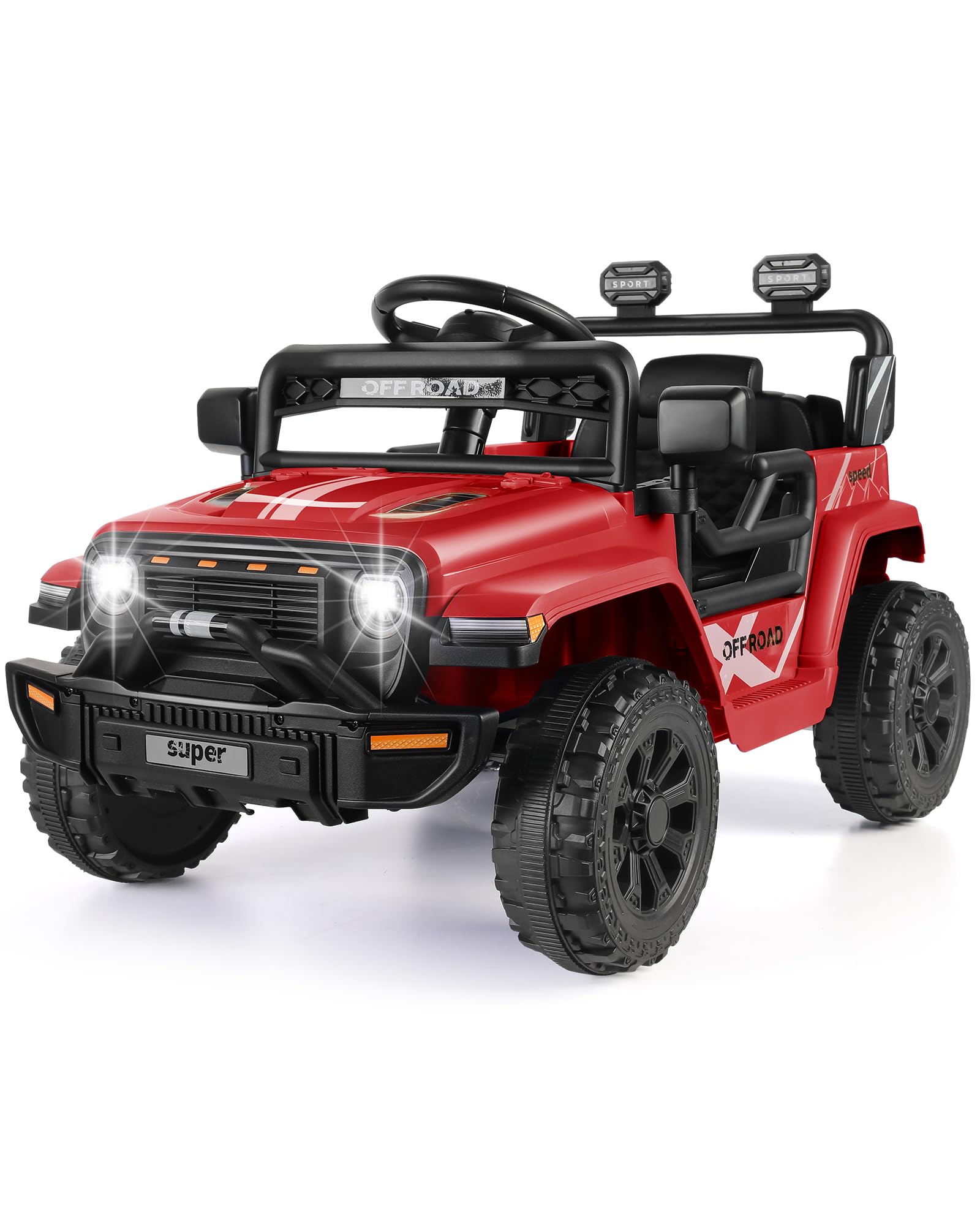 Amazon.com: Hikole 12V Kids Jeep Car,Ride on SUV for Kids Age 3-8, Ride ...