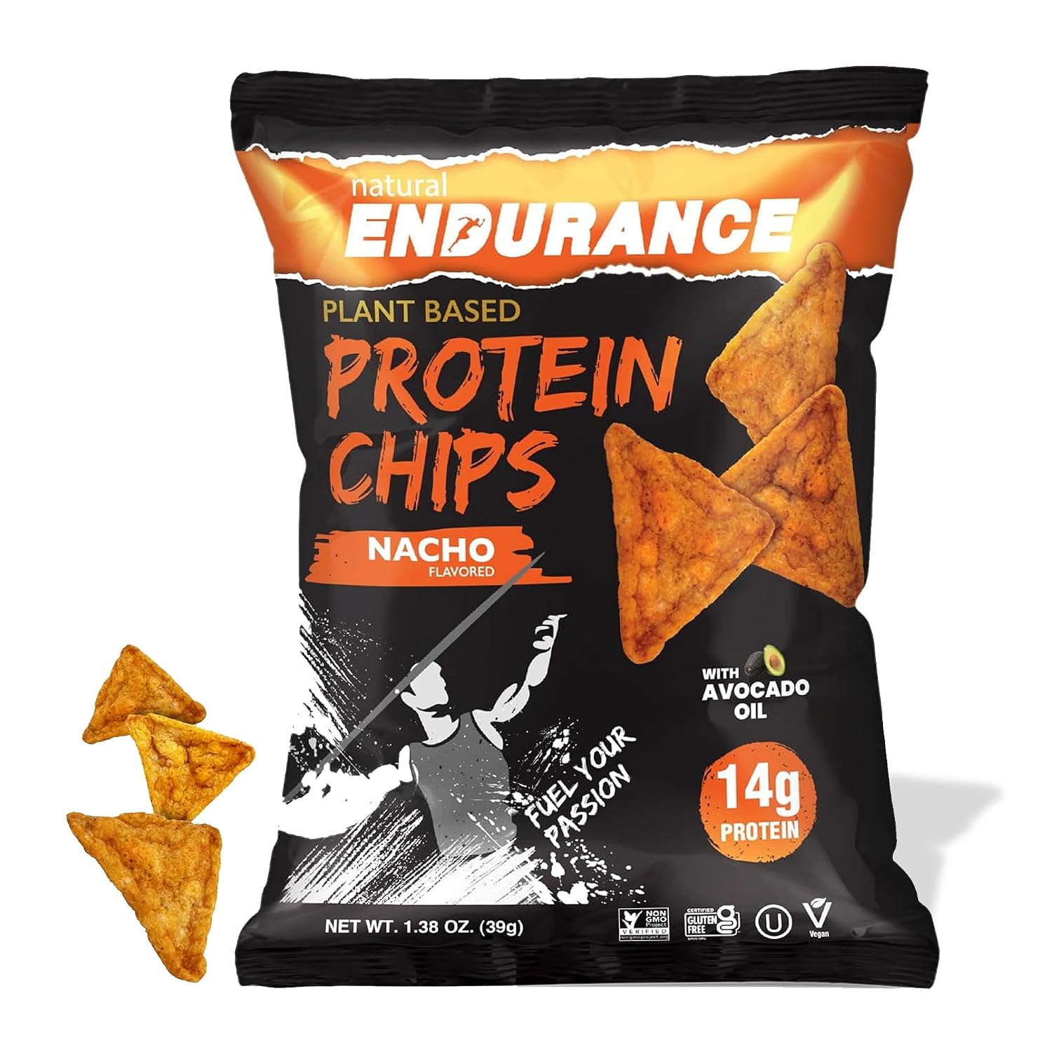 Amazon.com : Natural Endurance Protein Chips - Nacho Chips, Low Carb ...