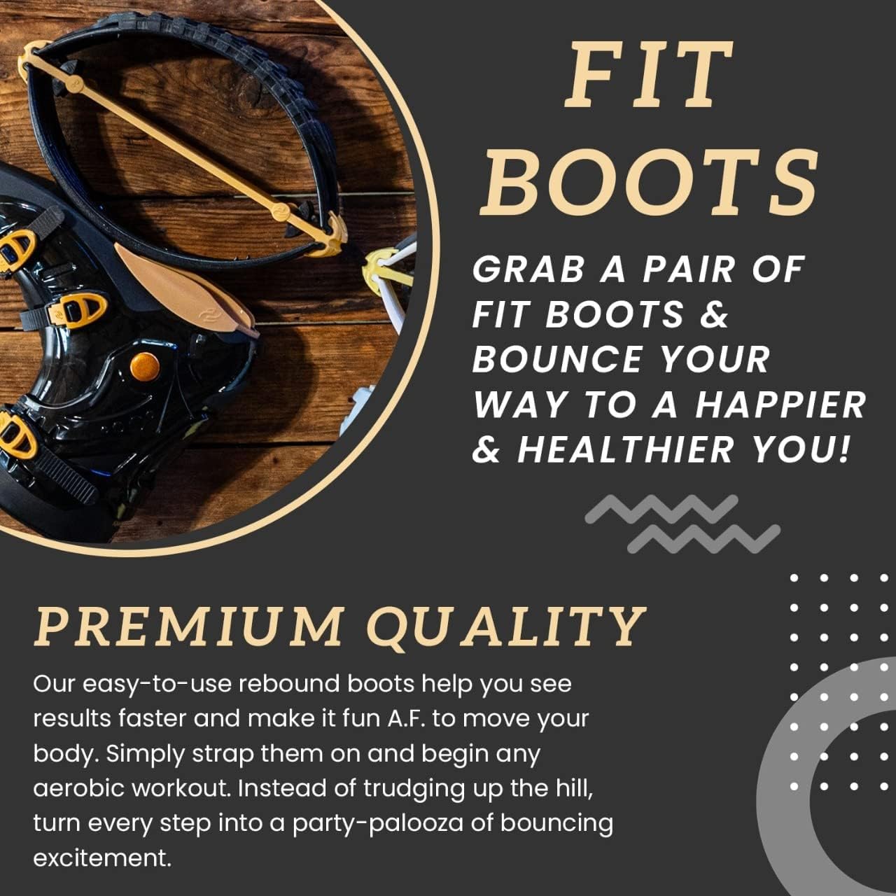 Premium Low Impact Rebound Shoe Fits kangoo Jumps for Extra Calorie ...