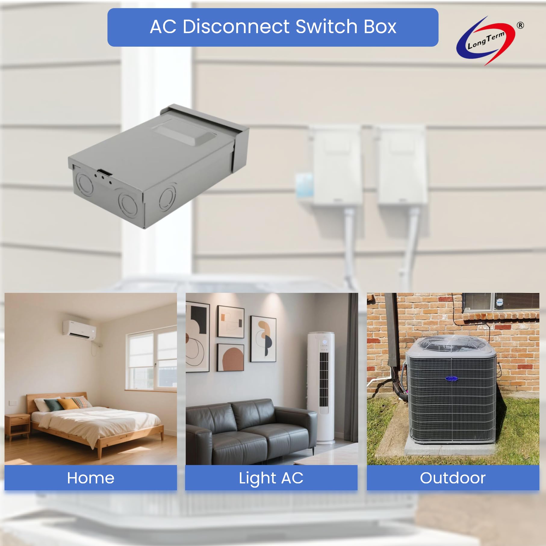 Snapklik.com : Long Term 240V 30A with-Fused A/C Disconnect Switch ...