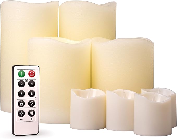 Amazon.com: Furora LIGHTING LED Flameless Candles with Remote Control ...